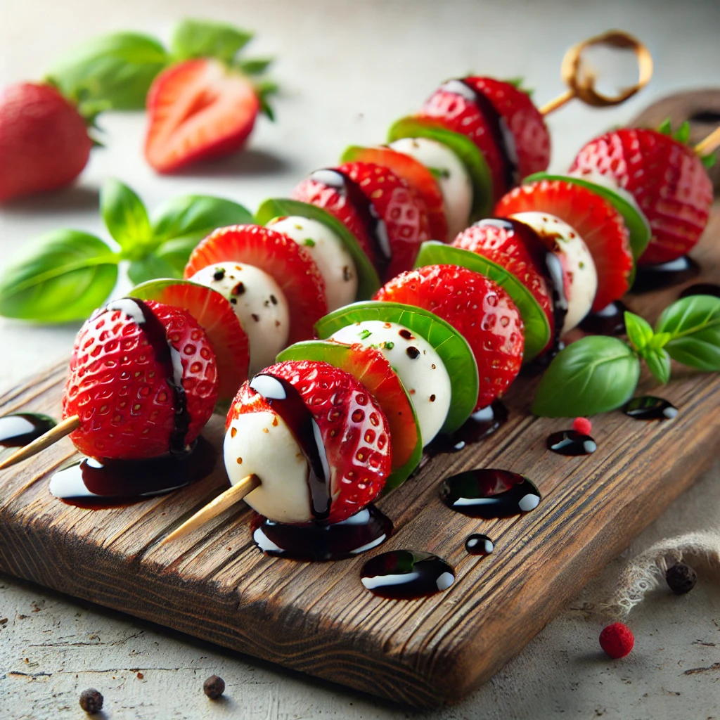 Strawberry Balsamic Brochettes | Daily Dish