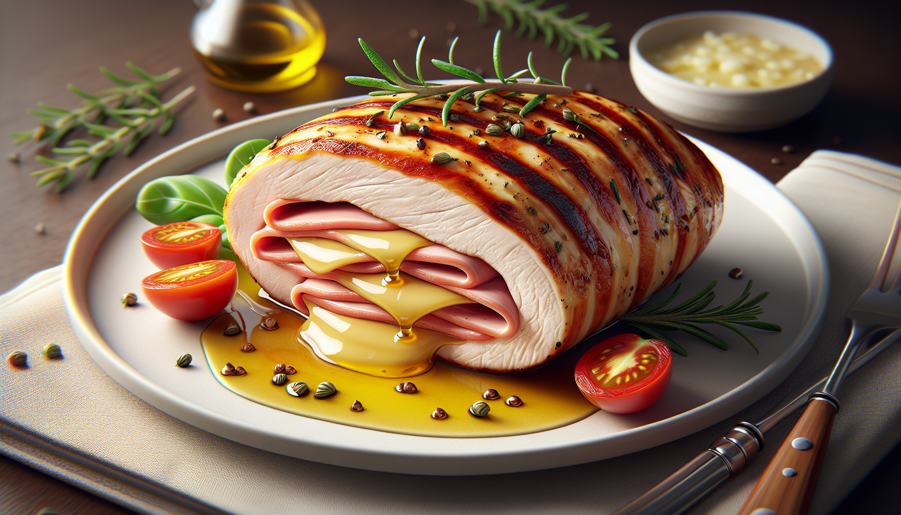 Quick Ham and Cheese Stuffed Chicken Breast | Daily Dish