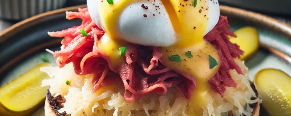 Reuben Eggs Benedict | Daily Dish